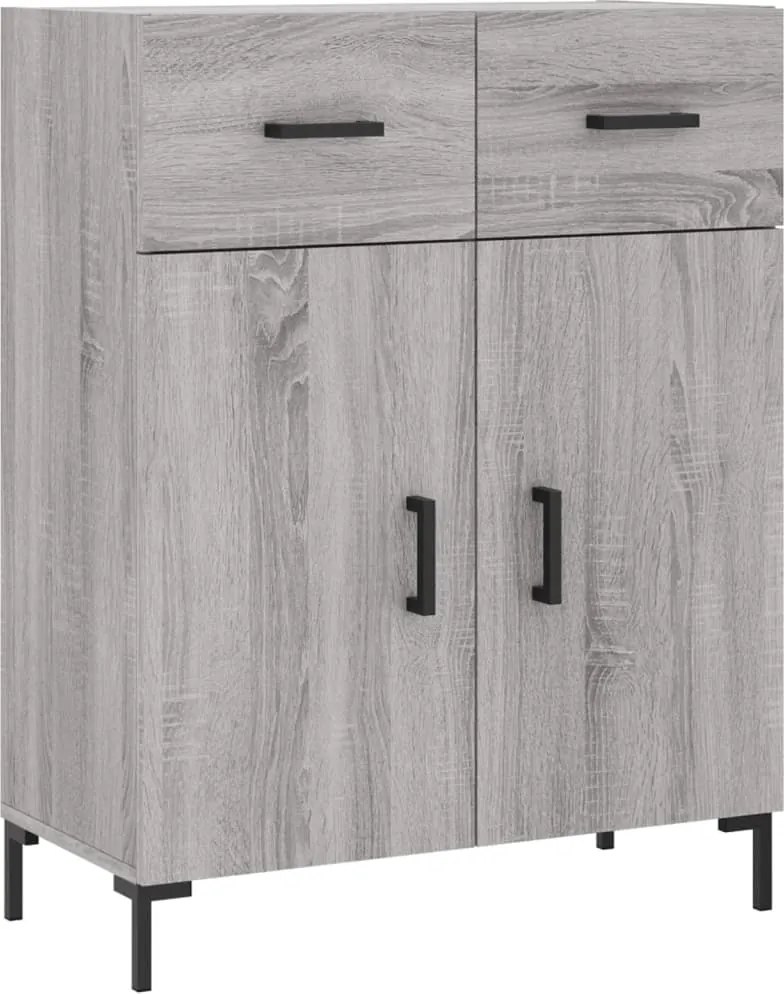 Skříň highboard šedá sonoma 69,5 x 34 x 180 cm kompozitní dřevo 3200519