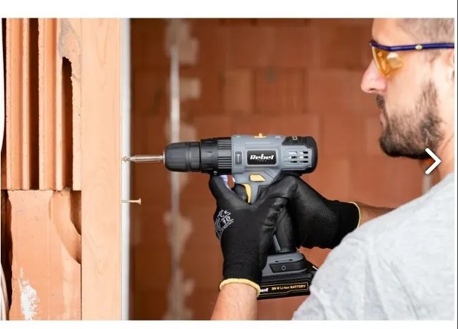 Vrtačka příklepová AKU REBEL TOOLS RB-1002
