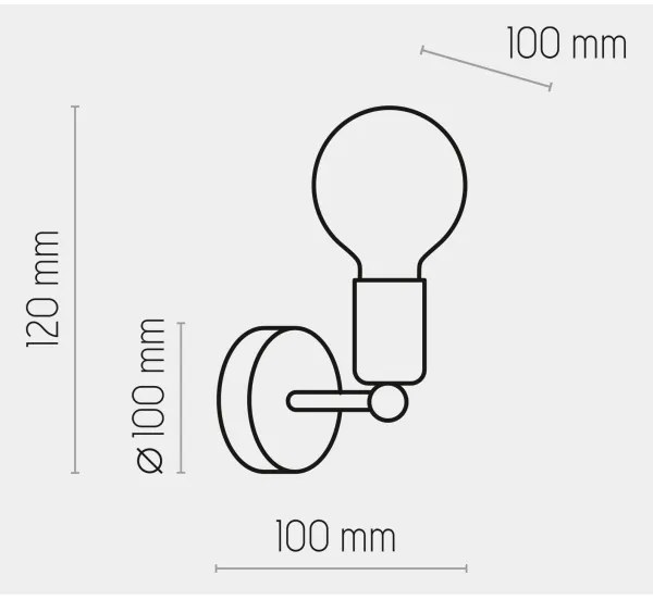 Brilagi - Nástěnné svítidlo OMBORO 1xE27/60W/230V