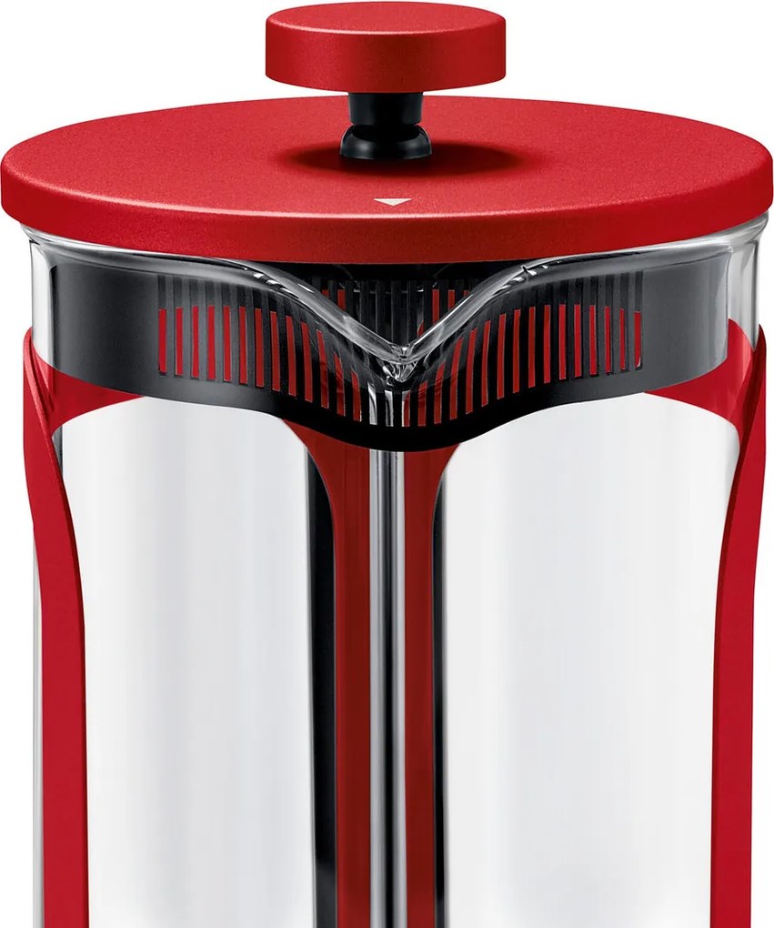 Tchibo - Konvička french press 800 ml, 6 šálků, červená