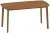 HOMCOM jídelní stůl ve skandinávském designu, kuchyňský stůl, pro 4 osoby, vzhled dřeva, 140 cm x 80 cm x 76 cm, přírodní + černá