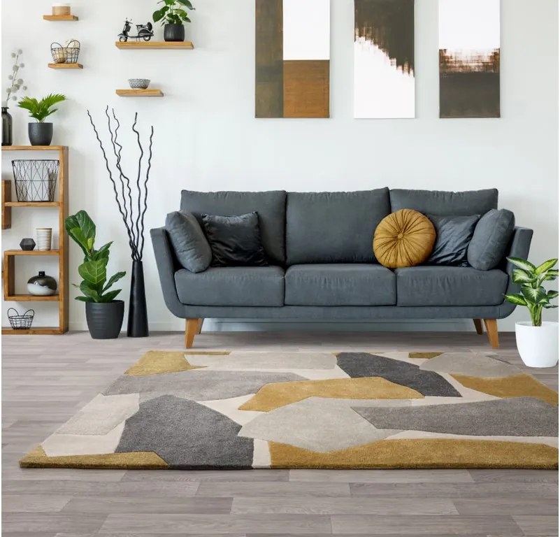 Tribeca Design Kusový koberec Inxs Elements Ochre Rozměry: 200x290 cm