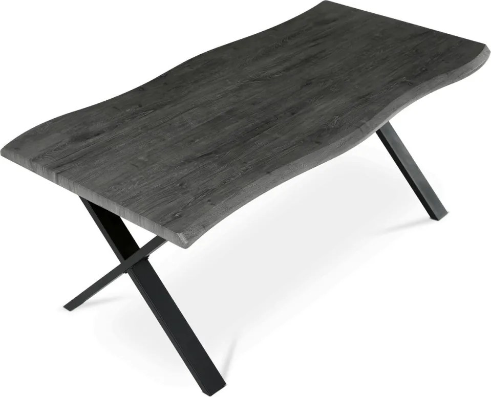 Jídelní stůl HT-F4318 GREY, mdf, šedý dub (180 x 90) cm Šedá