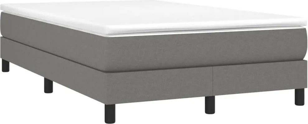 Box spring postel s matrací tmavě šedá 120x190 cm textil 3269658