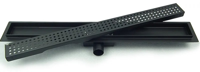 BPS-koupelny Sprchový odtokový žlab DL01 QUBE G3 HYD-2683 90 cm, černý