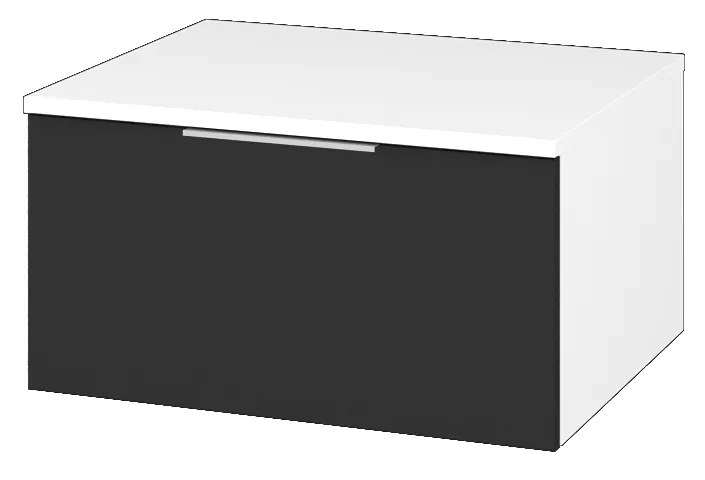 Dřevojas Skříň nízká DOS SNZ1 60 Varianta: N01 Bílá lesk / Úchytka T01 / N07 Stone