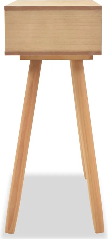 Odkládací stolek masivní borovice hnědý 80 x 30 x 72 cm 244739