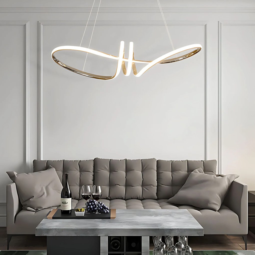 Toolight Závěsné LED osvětlení E39 LHJ036-CP zlaté