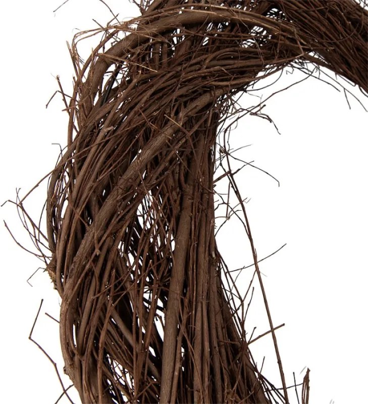 Hnědý ratanový věnec Riet VIII XL – 55x6 cm