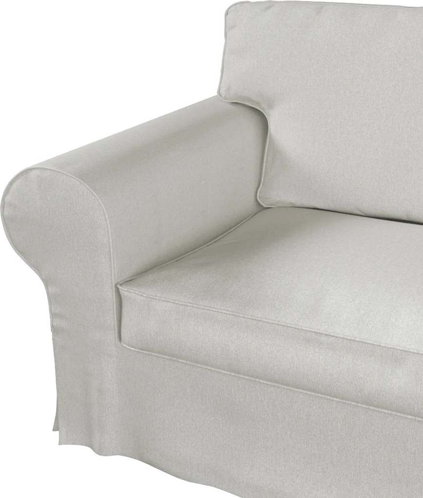 Potah na pohovku IKEA Ektorp 2-místná s lenoškou barva krémová látka pletený vzor