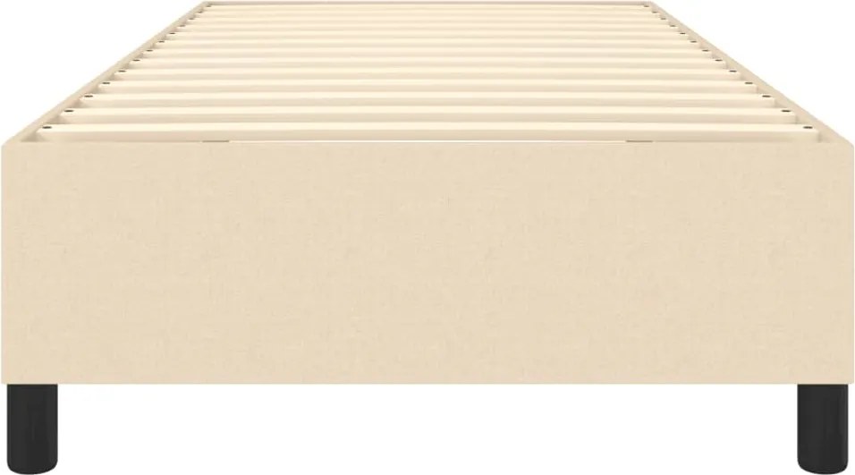 Rám postele s boxspringem krémově 90x190 cm textil 3120827