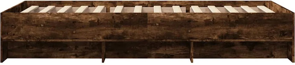 Rám postele bez matrace kouřový dub 90x200 cm kompozitní dřevo 3295678