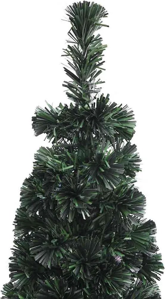 Umělý úzký vánoční stromek se stojanem 120 cm optické vlákno 328443