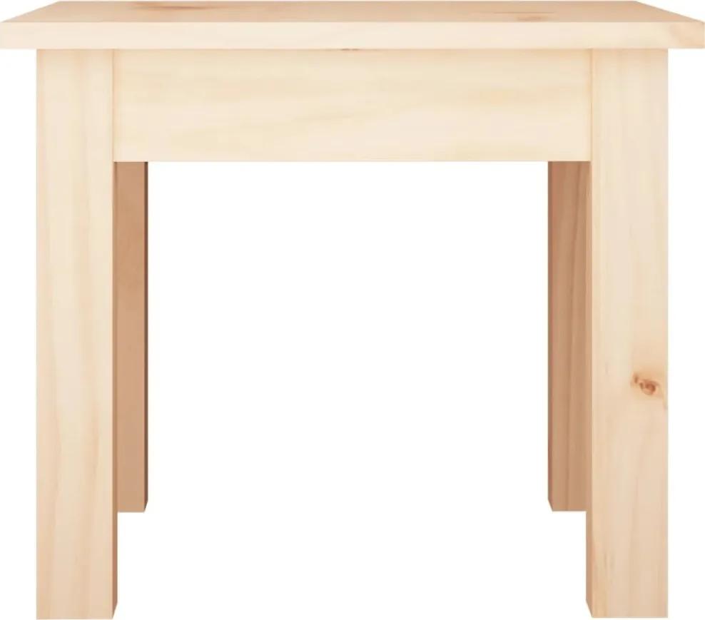 vidaXL Konferenční stolek 35 x 35 x 30 cm masivní borové dřevo [814219] Barva: Bílá