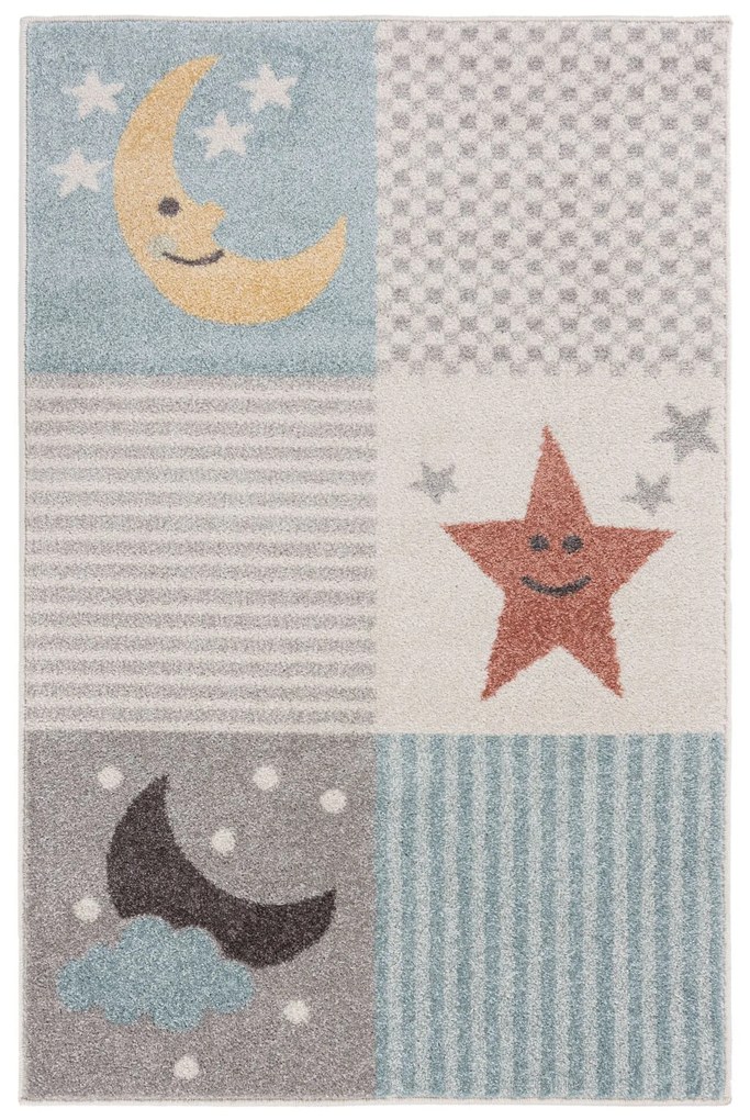 Flair Rugs koberce Dětský kusový koberec Bambino Rainbow night Grey/Multi - 80x120 cm