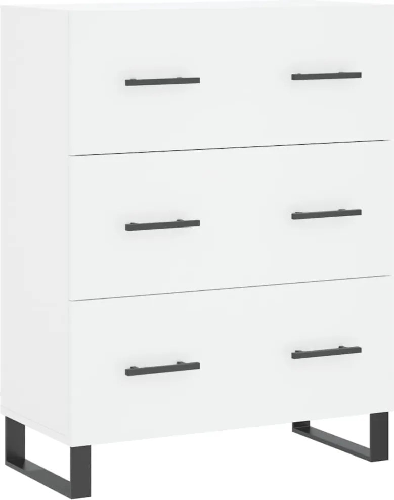 Skříň highboard bílá 69,5 x 34 x 180 cm kompozitní dřevo 3199769