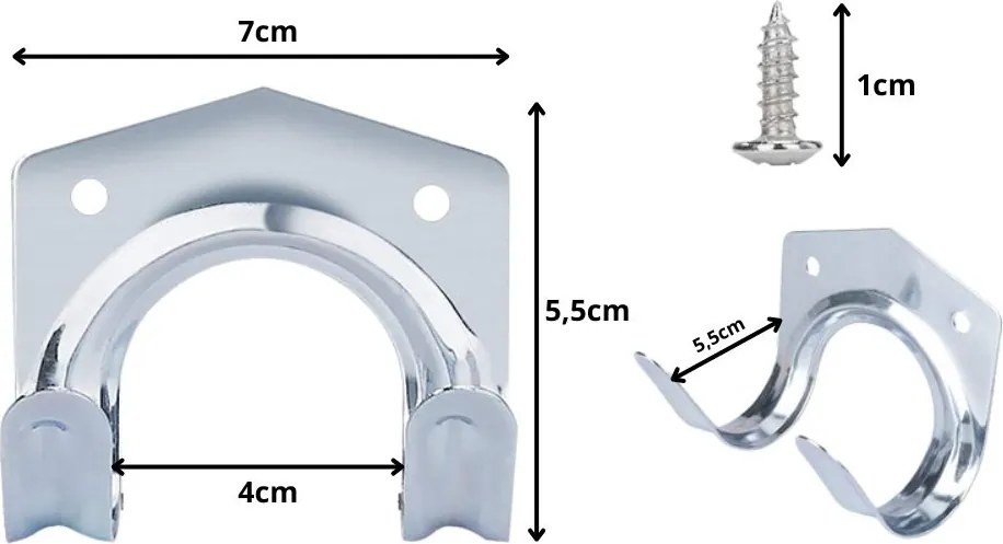 Verk Group Nástěnné háčky na nářadí 20ks kovová sada se šrouby