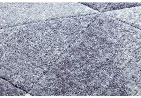 koberec FEEL 5672/17944 Trojúhelníky béžový/fialový velikost 180x270 cm | krásné koberce cz