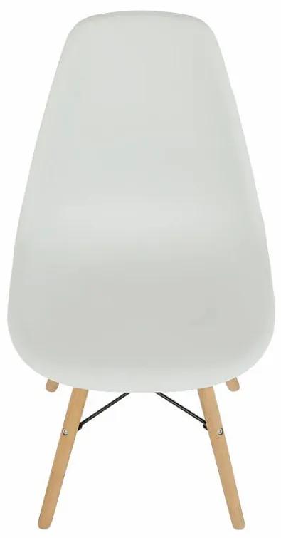 Tempo Kondela Plastová jídelní židle CINKLA 3 NEW, bílá/buk