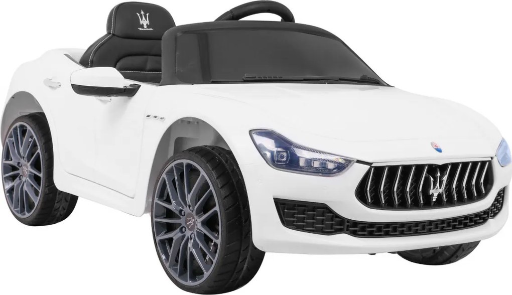 Ramiz Elektrické autíčko Maserati Ghibli na akumulátor bílé + dálkové ovládání