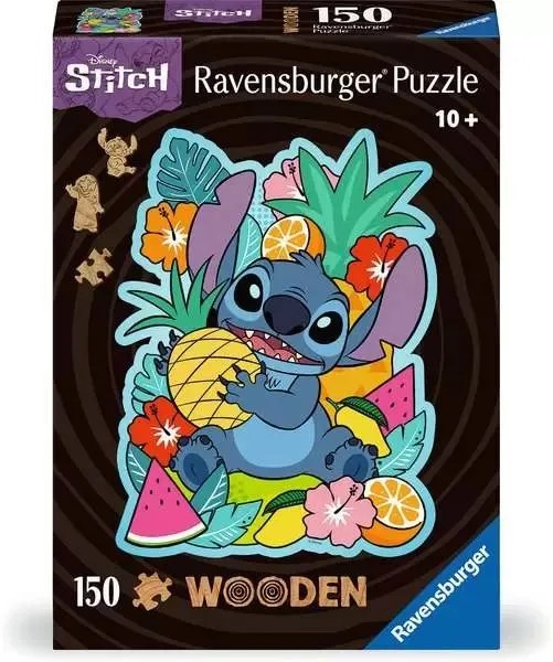 Puzzle ravensburger 120007586 dřevěné puzzle disney: stitch