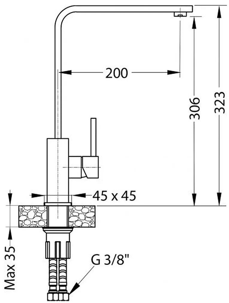 ALVEUS Set RECORD 30 dřez 780x480 mm + baterie AFRA, béžová