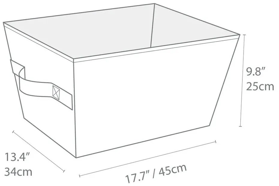 Úložný látkový košík 34,5x45x25 cm Soft Storage – Bigso Box of Sweden