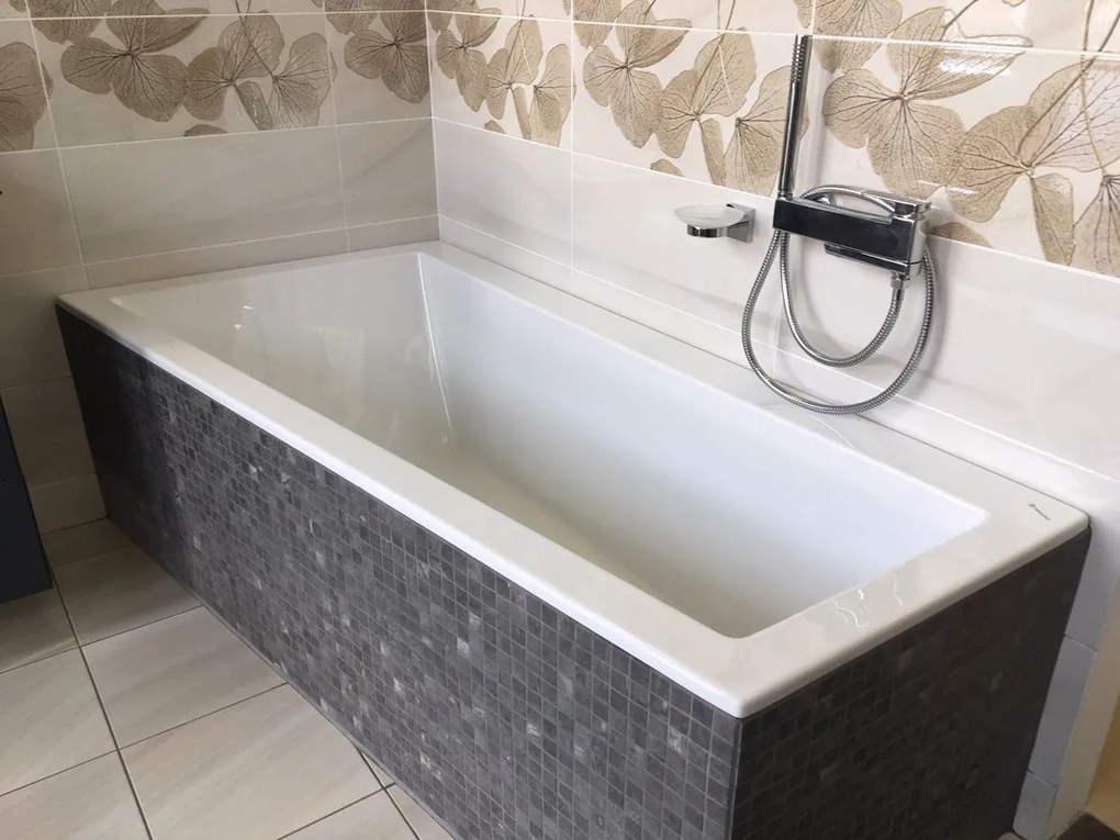 Polysan Andra L Slim 170 x 90 cm vana asymetrická akrylátová levá 81111S