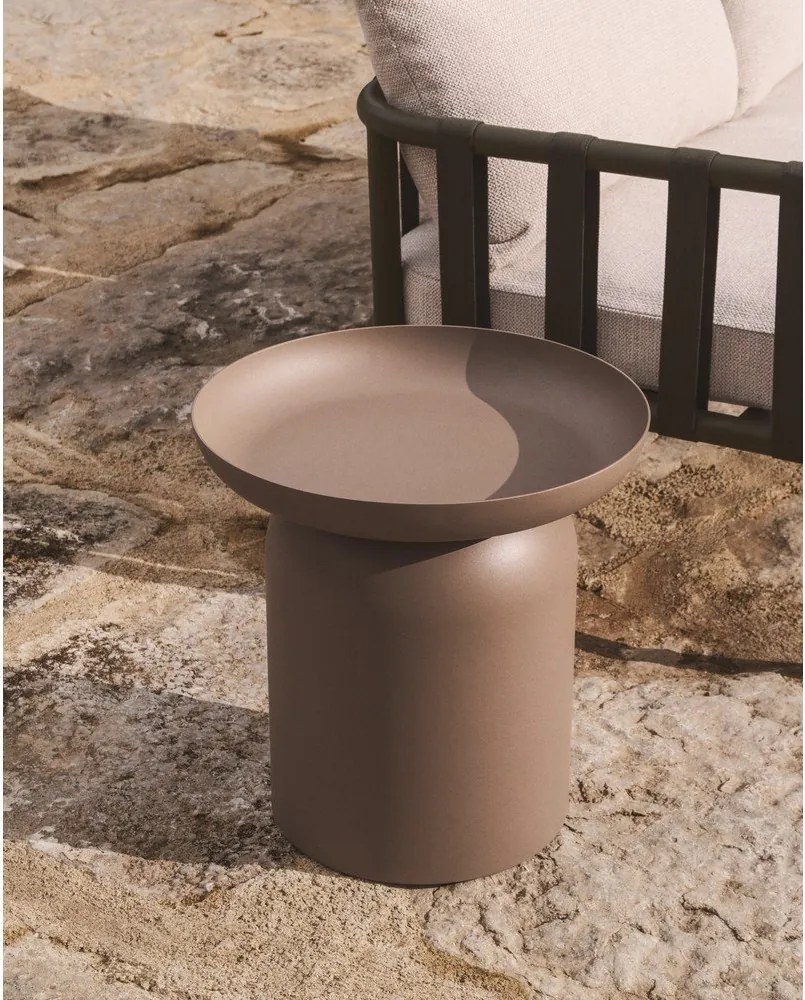 Kovový kulatý zahradní stolek ø 45 cm Arcola – Kave Home