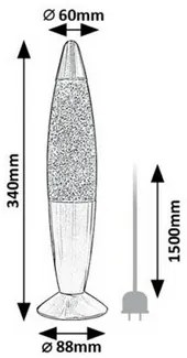 Rabalux 76008 dekorativní lávová LED lampa Glitter rainbow2