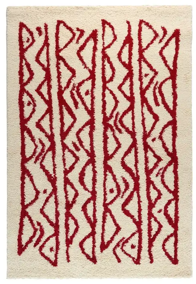 Krémovo-červený koberec Bonami Selection Morra, 120 x 180 cm | BIANO