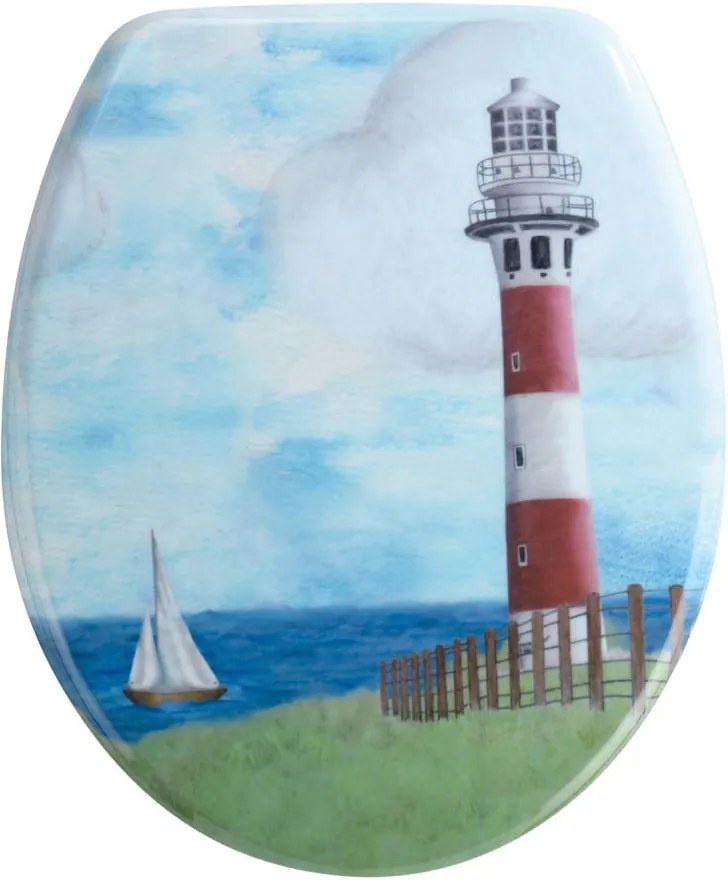 WC sedátko Wenko Lighthouse, 44,5 x 36,5 cm