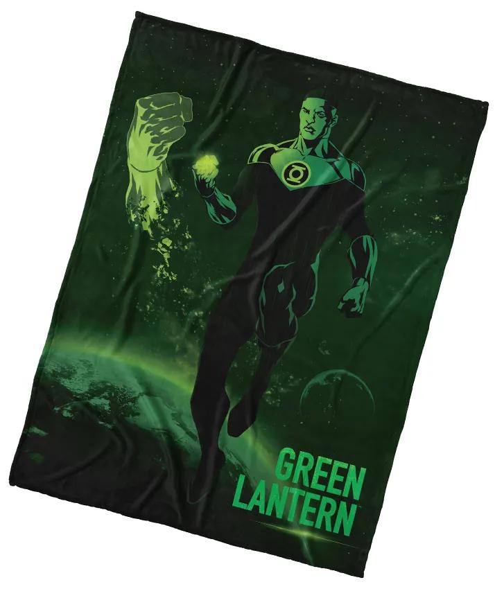 Mikroplyšová deka Green Lantern 150x200 cm