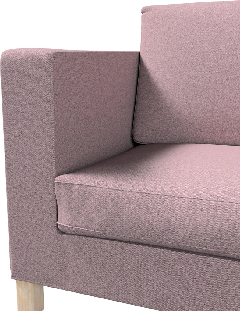 Potah na pohovku IKEA Karlanda rozkládací, krátký barva růžová látka pletený vzor