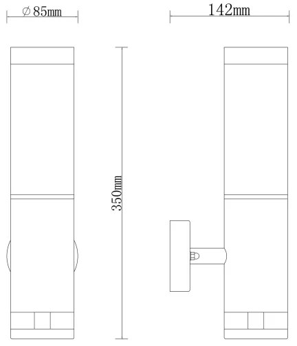 Globo 34070 - Venkovní nástěnné svítidlo JAICY 1xE27/15W/230V IP44