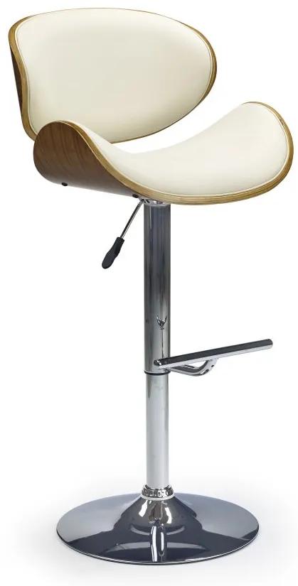 Barová židle H-44 Halmar ořech/krémová