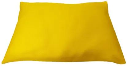 S radostí - vlastní výroba Pohankový polštář žlutý Velikost: 60 x 80 cm
