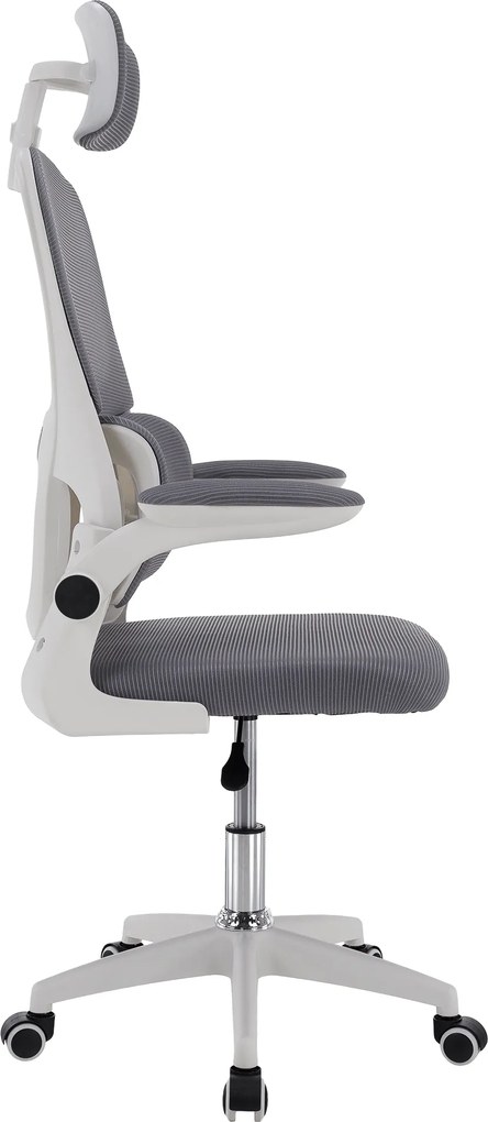 Ergonomická kancelářská židle IMPERIAL - šedá síťovina