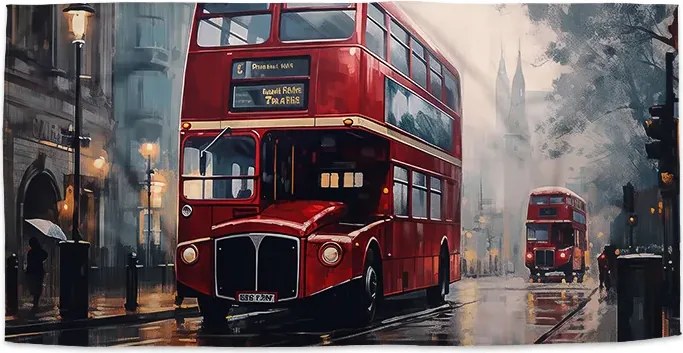 Sablio Ručník Londýn Double-decker 2 - 70x140 cm