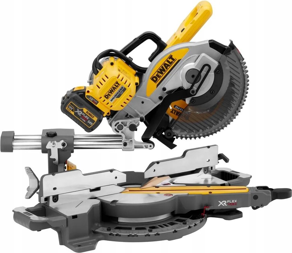 akumulátorová kotoučová pila/pokosová pila 250 mm, 54 V Xr, DeWALT [DCS727T2-QW]