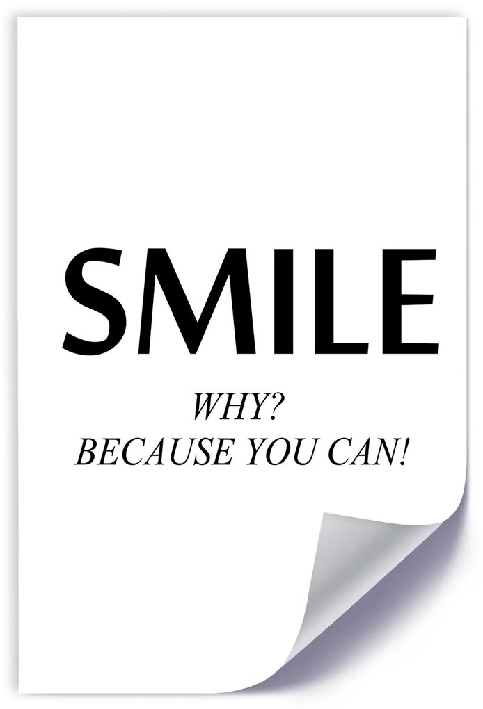 Gario Plakát Usměj se Barva rámu: Bez rámu, Rozměry: 20 x 30 cm