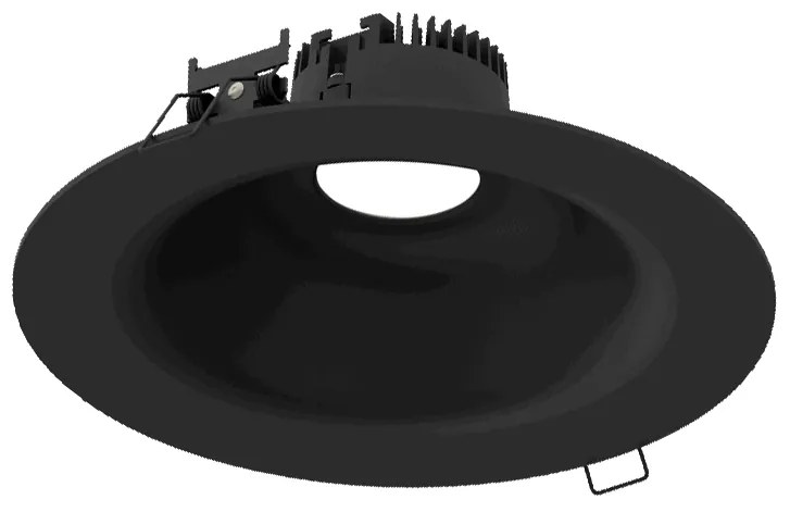 Velké kruhové vestavné svítidlo Linea 185 LV-HE Barva: Černá, Teplota chromatičnosti / Stmívání: 3000 Kelvinů / Stmívatelné Casambi, Úhel vyzařování:…