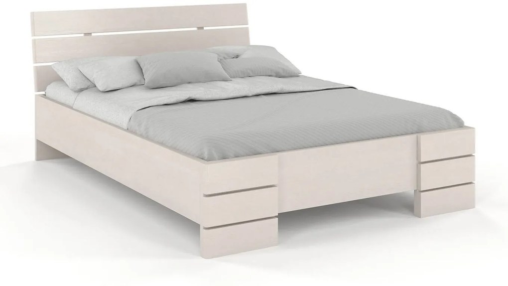 Zvýšená postel Sandemo - borovice   ,  200x200 cm