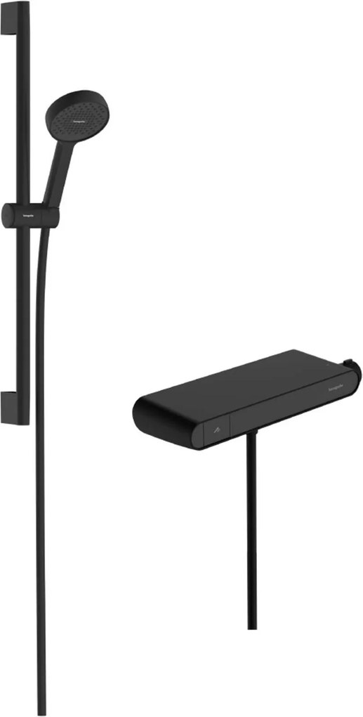 Hansgrohe Activera Select S - Sprchový set s termostatem, 2 proudy, EcoSmart, matná černá 28087670