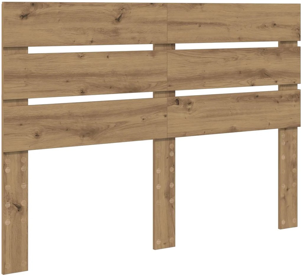 Rám postele Umělecký dub 150 x 200 cm Masivní borové dřevo 3411735