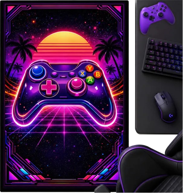 Protiskluzový herní koberec Retro Pad