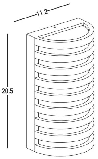 Zambelis E341 - LED Venkovní nástěnné svítidlo LED/10W/230V 3000K IP65 hnědá