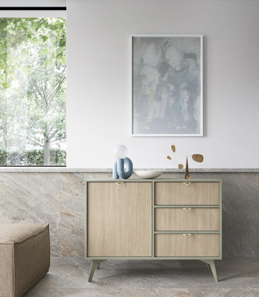 PSK Komoda NATURAL, Eukalyptus/Scandi 106 cm
