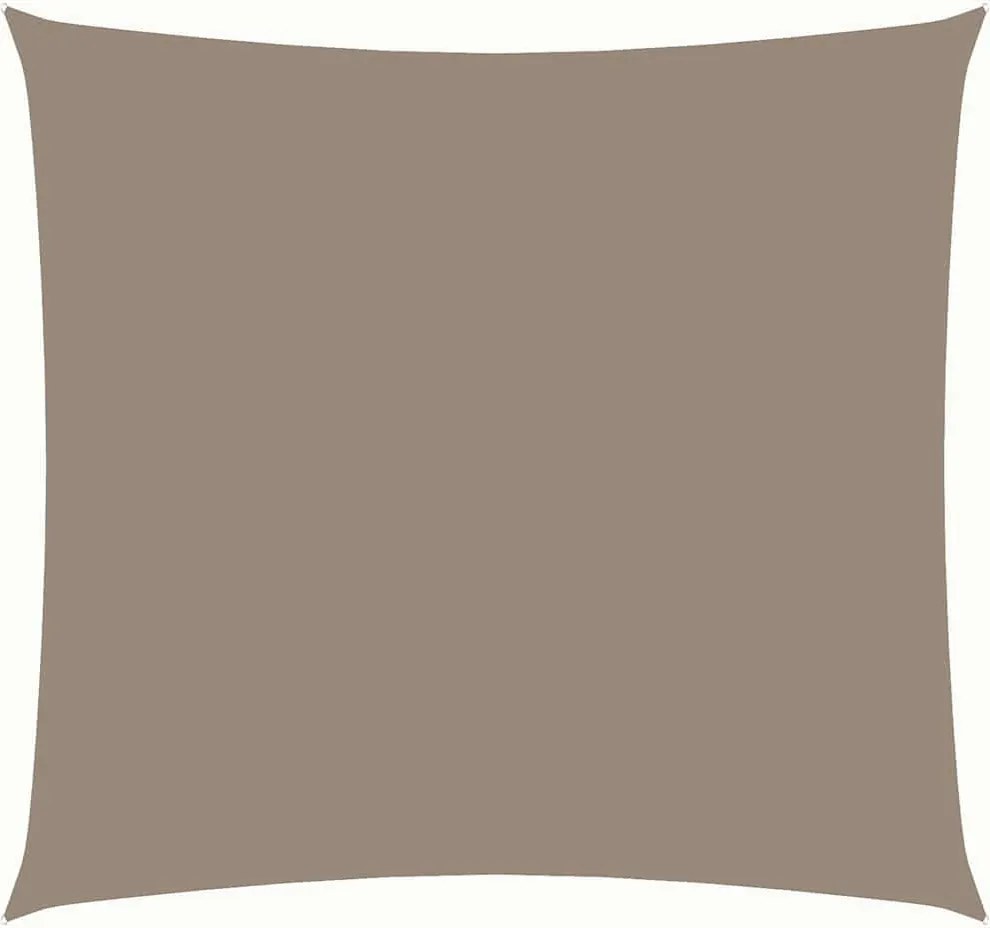 Stínící plachta oxfordská látka čtvercová 6 x 6 m taupe 135417