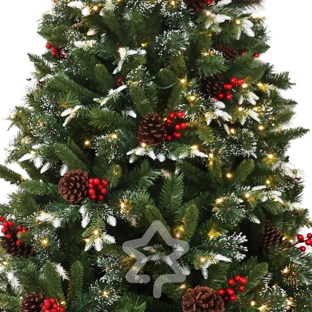Umělý vánoční stromeček výška 210 cm Snowy Pine LED – Můj Stromeček